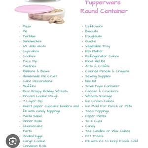 Tupperware | Kitchen | Tupperware 2 Round Pie Food Storage Container ...